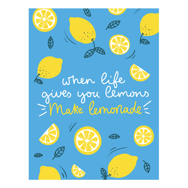 Tablou Motivational - When Life Gives You Lemon