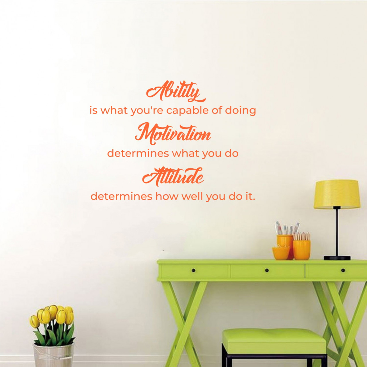 Sticker De Perete Ability, Motivation, Attitude