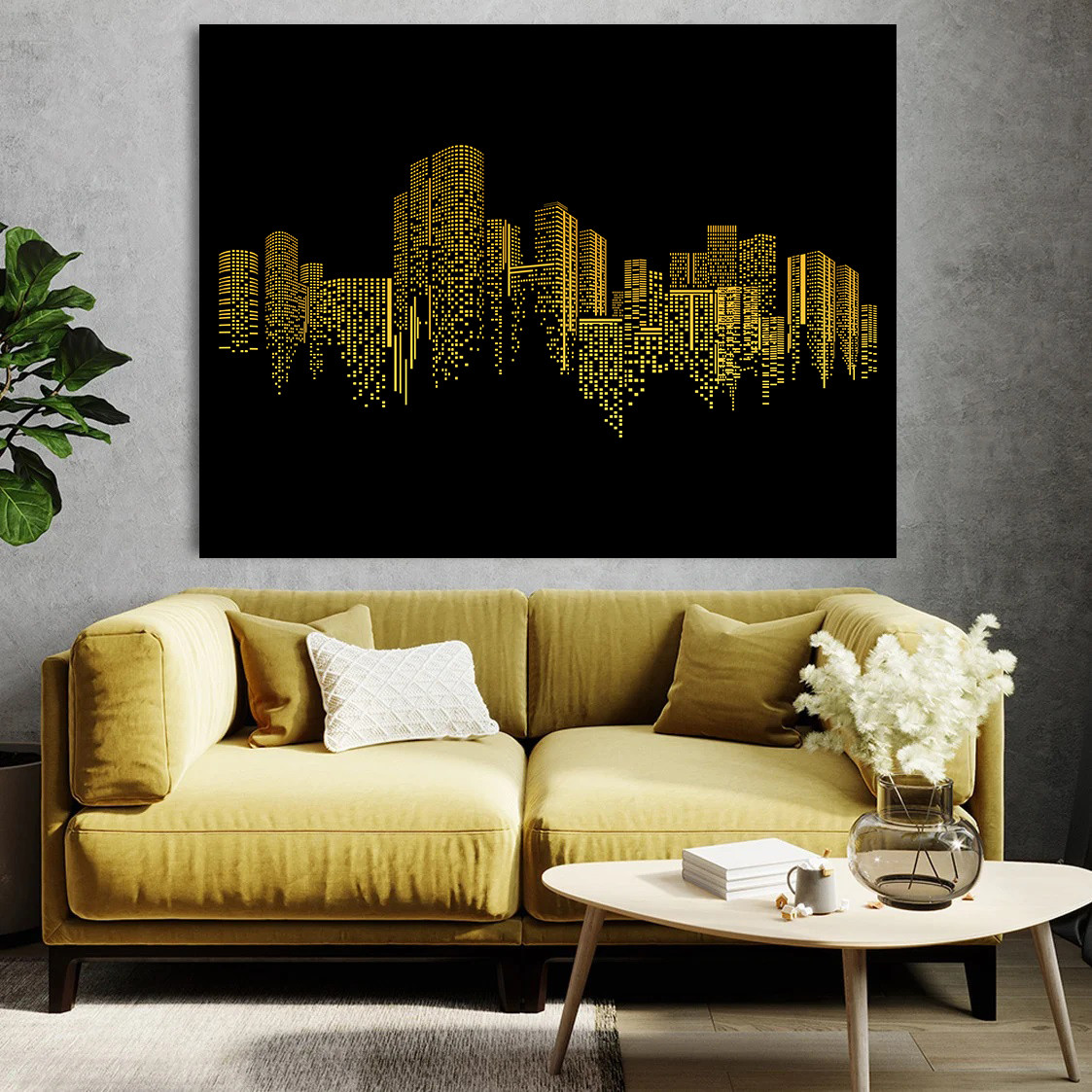 Tablou Golden buildings