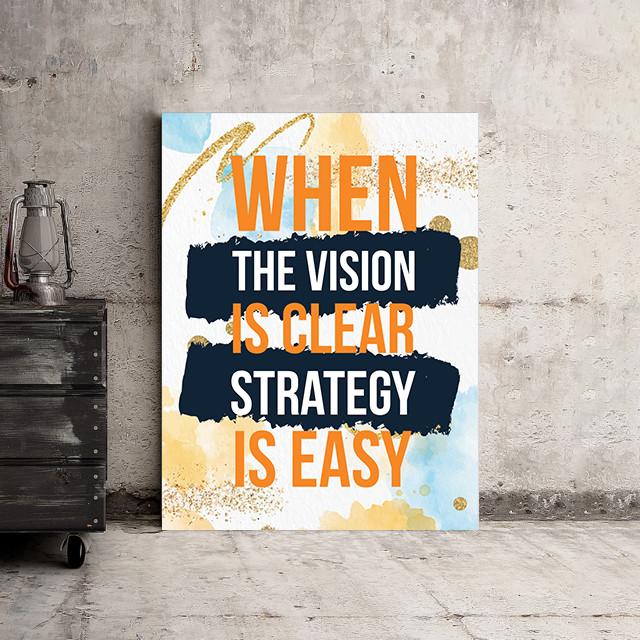 Tablou Motivational - When The Vision Is Clear
