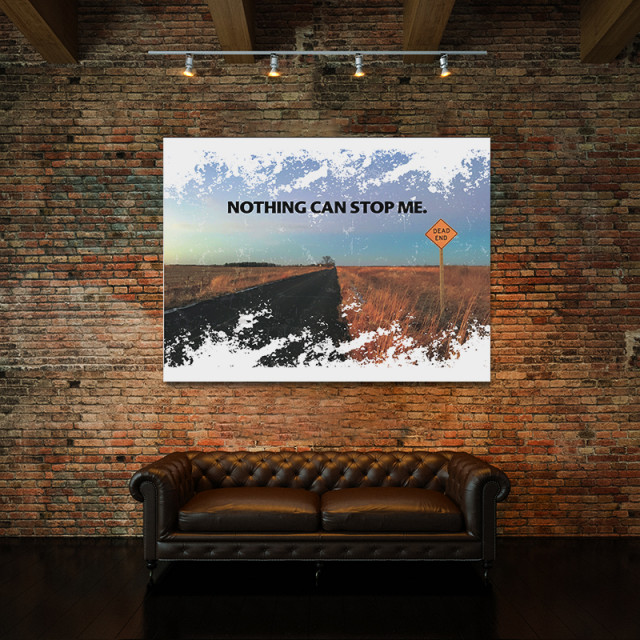Tablou Motivational - Nothing Can Stop Me