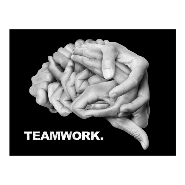Tablou Motivational - Teamwork (Brain)