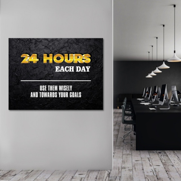 Tablou Motivational - 24 hours