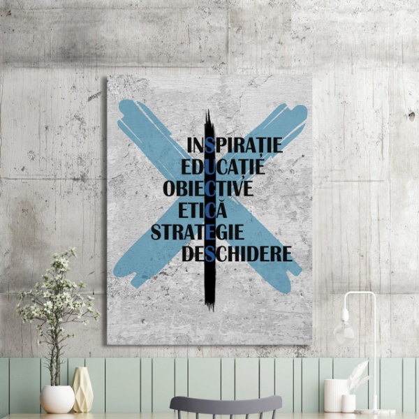 Tablou Motivational - Succes Cuvinte Incrucisate