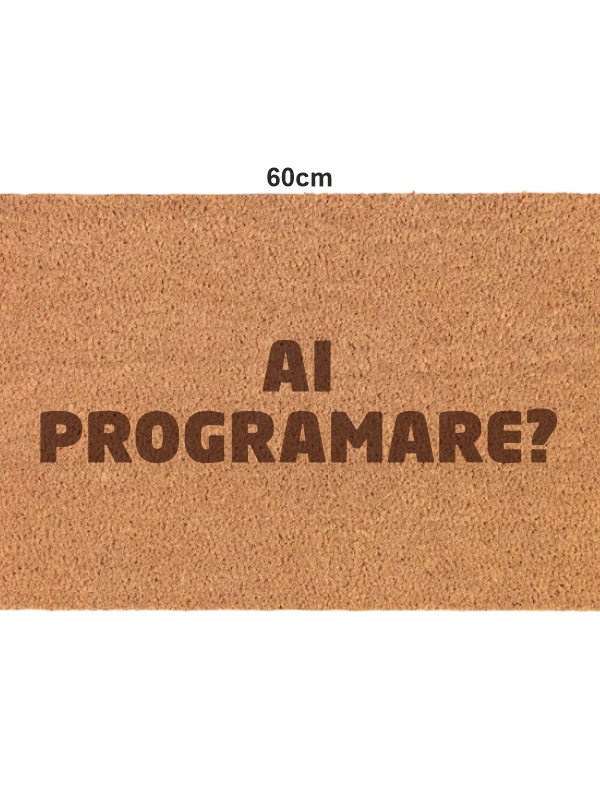 Covor de intrare personalizat - 60x40cm - AI PROGRAMARE?
