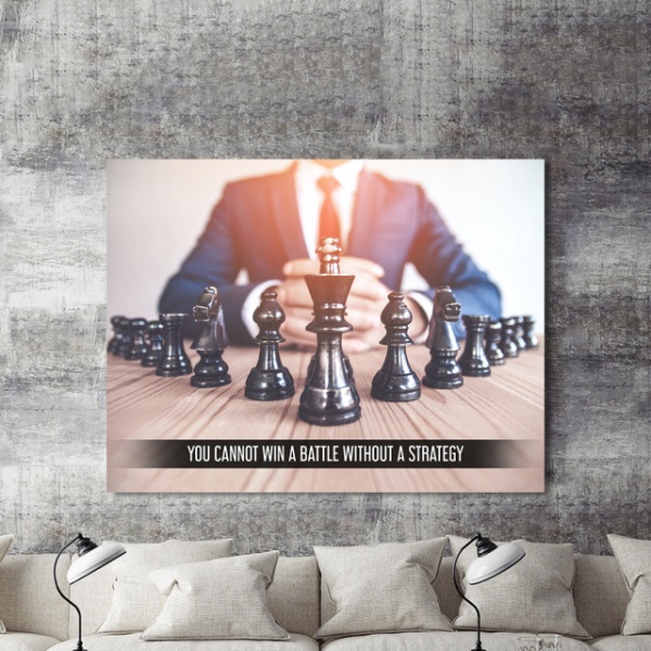 Tablou Motivational - You Cannot Win Without A Strategy