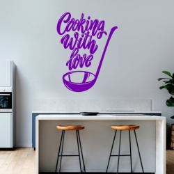 Sticker Bucatarie - Cooking with love