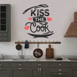 Sticker Bucatarie - Kiss the cook