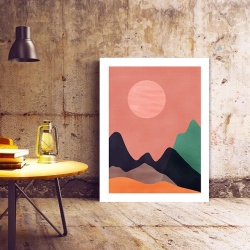 Set 3 Tablouri Pastel mountains