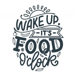 Sticker Bucatarie - It's food o'clock
