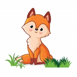 Sticker Vulpita in iarba