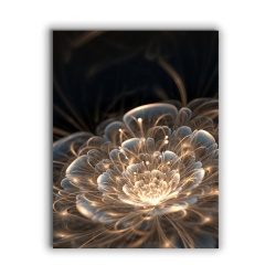 Tablou Canvas Magical Golden Flower