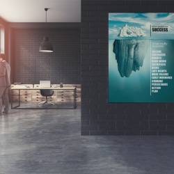 Tablou Motivational - Success Like An Iceberg