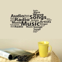 Sticker De Perete Music Radio