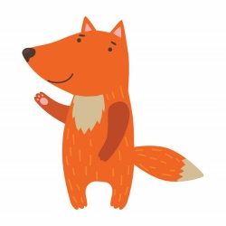 Sticker Copii Vulpita stilizata