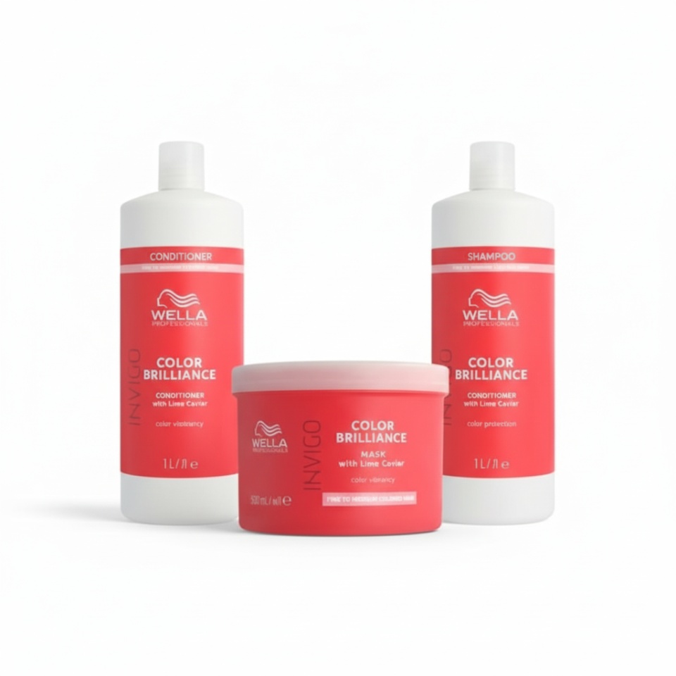 Wella Professionals Pachet Invigo Brilliance sampon par vopsit cu ...