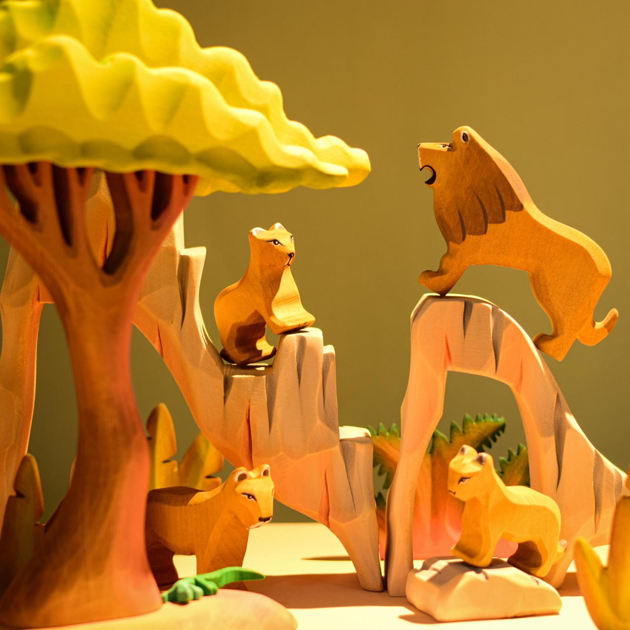 Large Acacia Tree Wooden Toy - Montessori & Waldorf Inspired Play ...