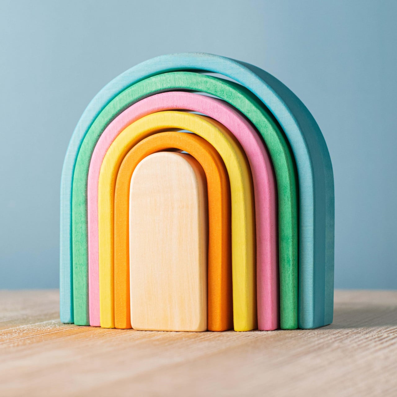 Pastel Arches | Wooden Building Toys | Open-Ended Play | Bumbu Toys