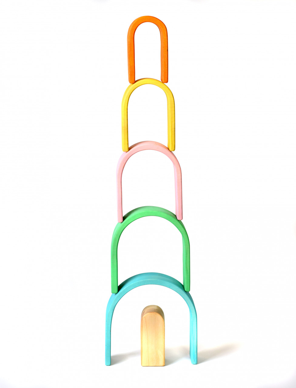 Pastel Arches | Wooden Building Toys | Open-Ended Play | Bumbu Toys