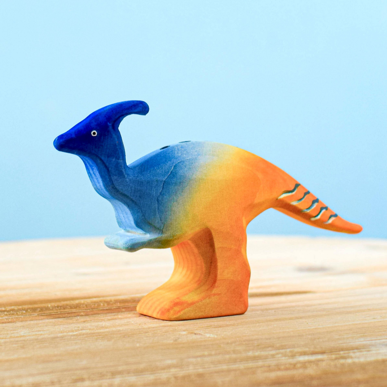 Wooden Parasaurolophus Set | Handcrafted Waldorf Montessori Toy | Bumbu ...