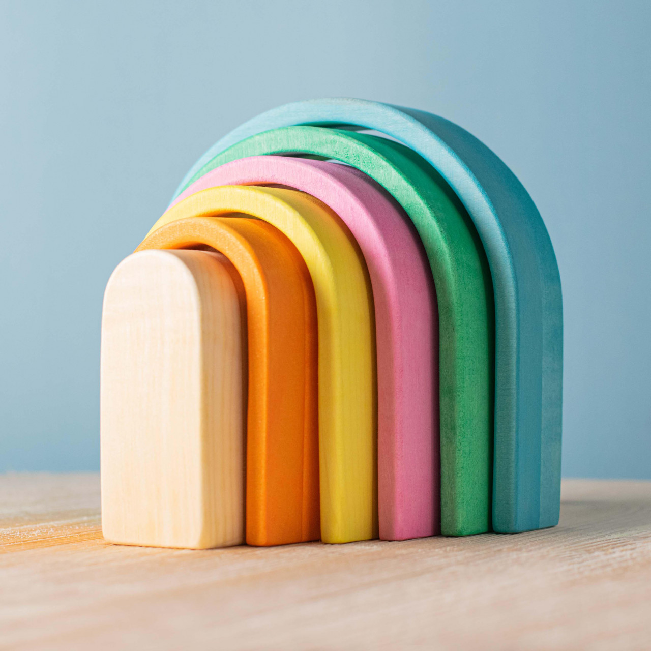 Pastel Arches | Wooden Building Toys | Open-Ended Play | Bumbu Toys