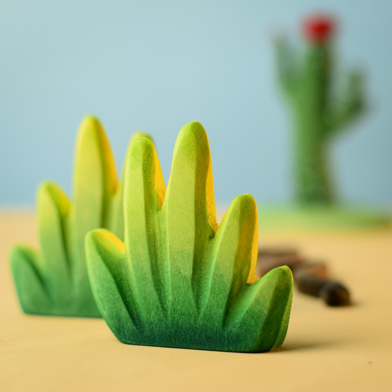 Handmade Bushes SET - Montessori & Waldorf Wooden Toy | Bumbu Toys