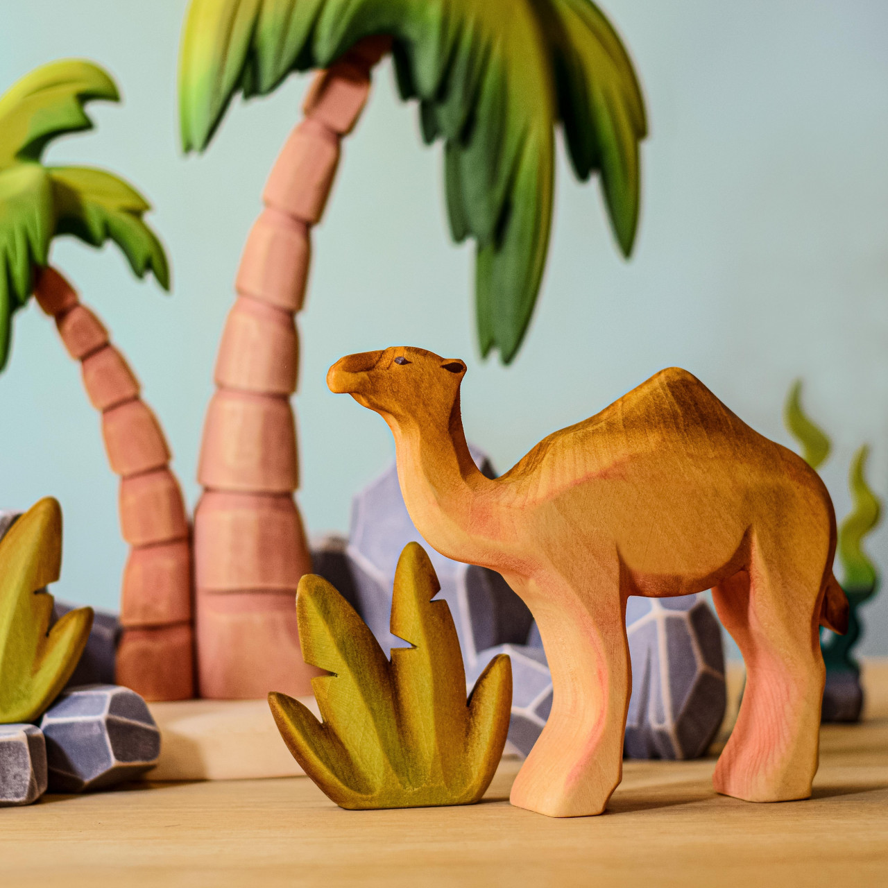 Handmade Wooden Camel with Saddle Toy | Eco-Friendly & Educational