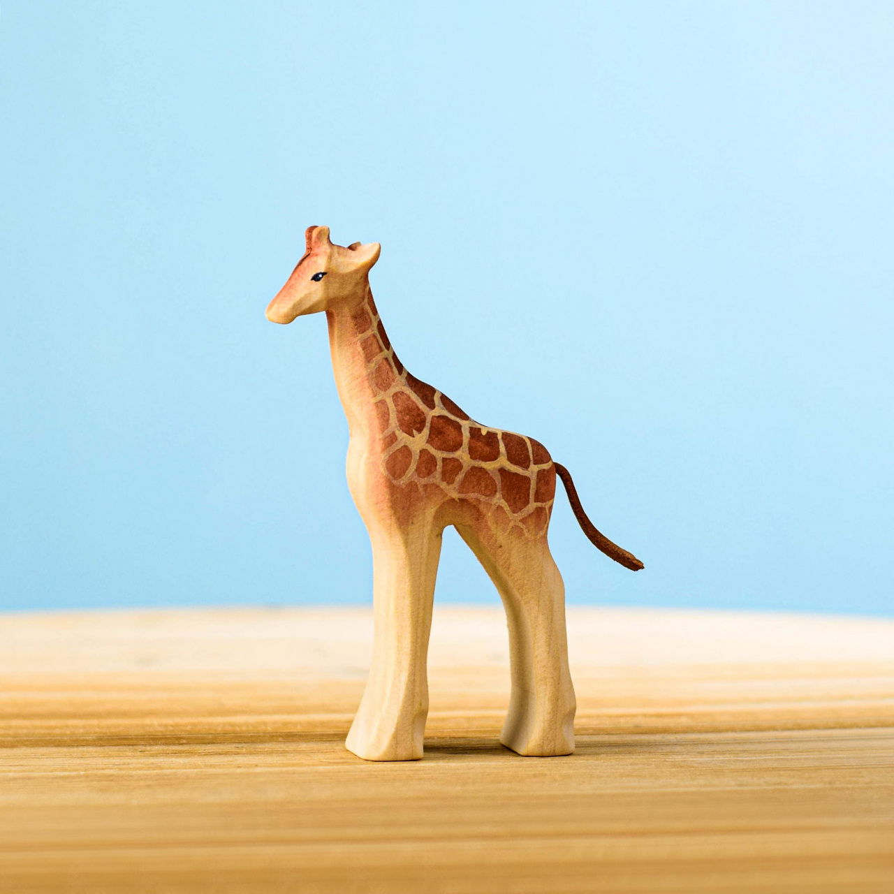 Handmade Wooden Giraffe Family Set | Safe Montessori & Waldorf Play ...