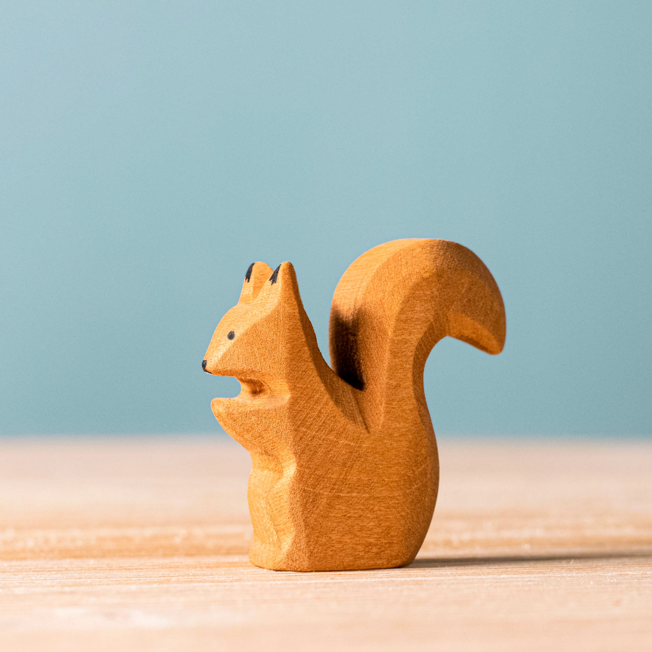 Squirrel Sitting Toy | Handcrafted Nature Toy for Imaginative Play