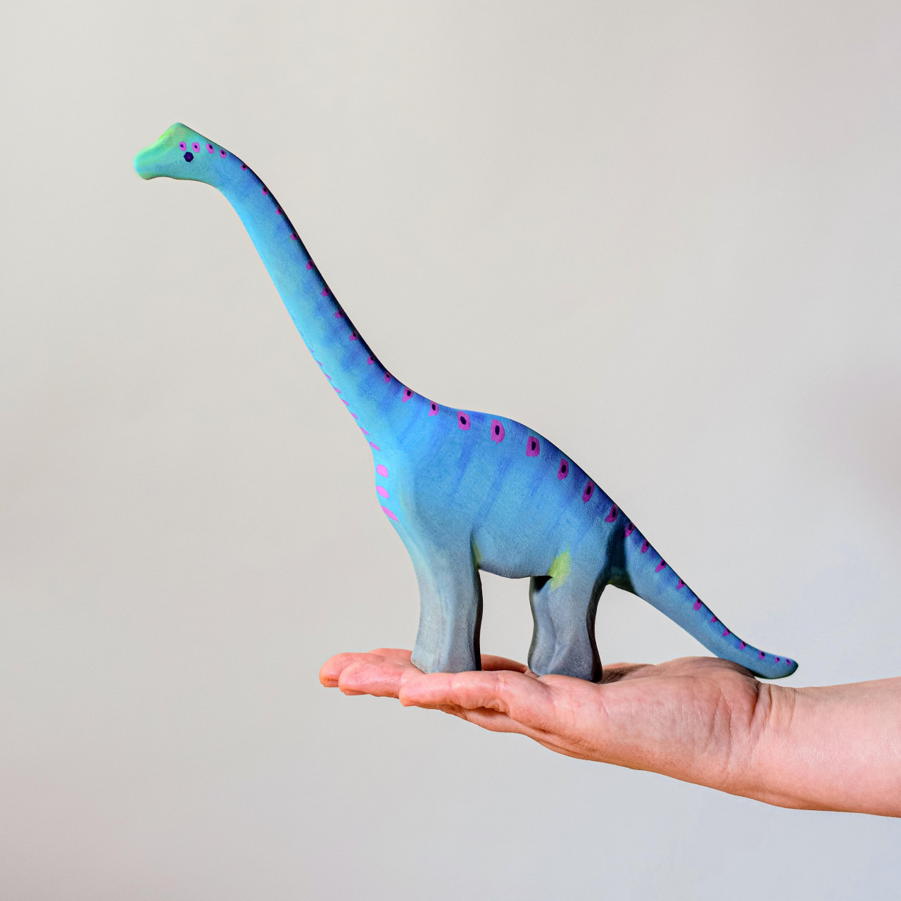 Brontosaurus Big | Majestic Wooden Dinosaur Toy | BumbuToys