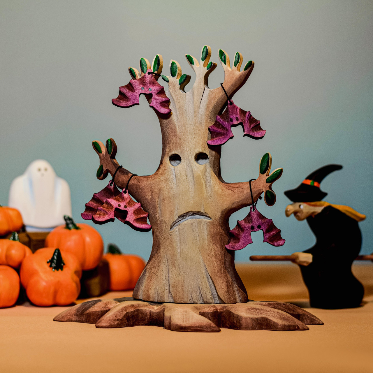 Ghost Wooden Toy | Handcrafted, Eco-Friendly Imaginative Play by Bumbu Toys