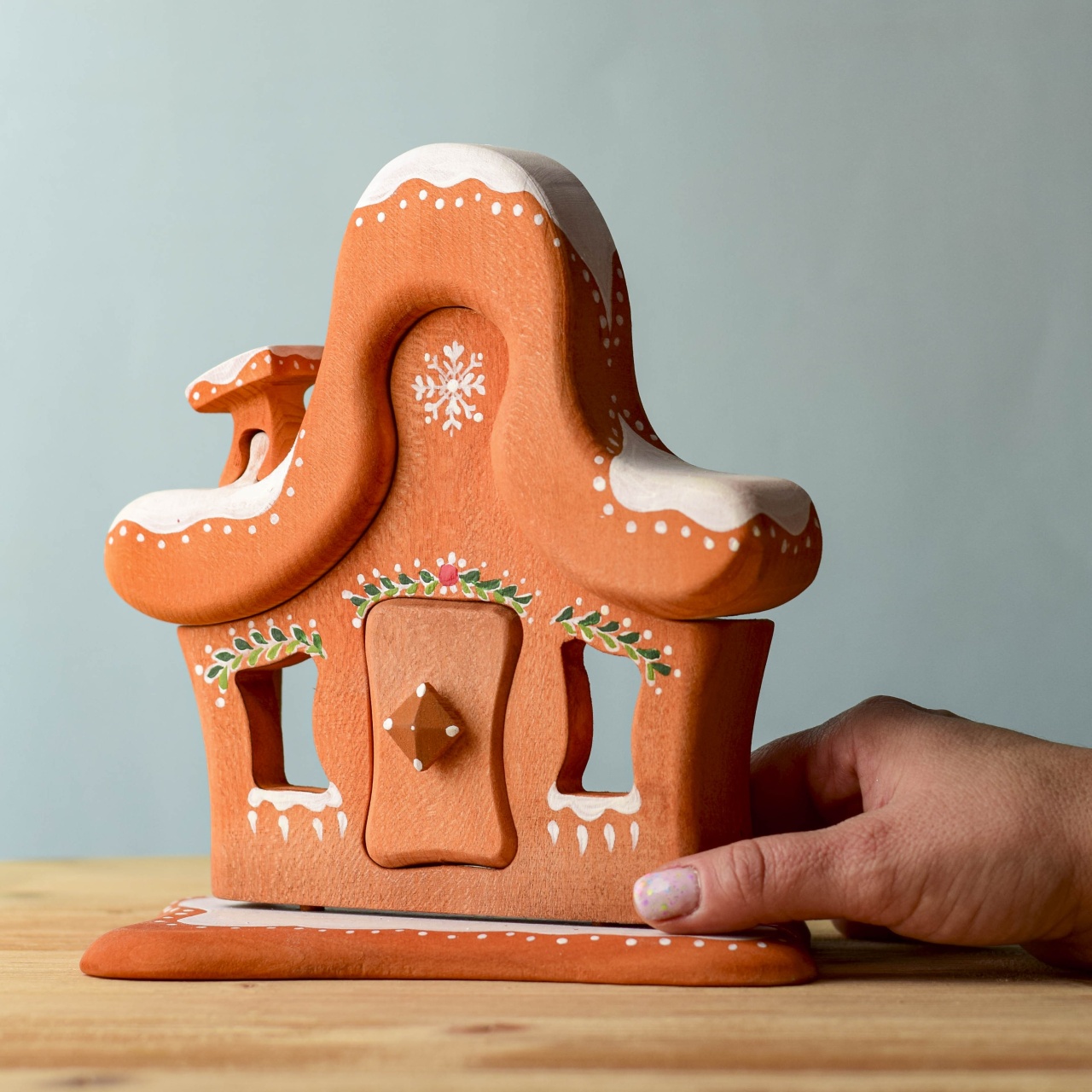 Gingerbread House - Handcrafted Wooden Christmas Décor | Bumbu Toys