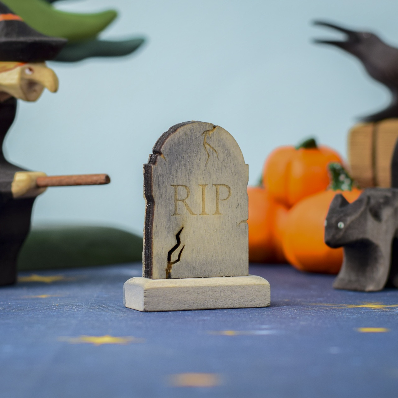Wooden Gravestones - Handmade Halloween Toy | Bumbu Toys