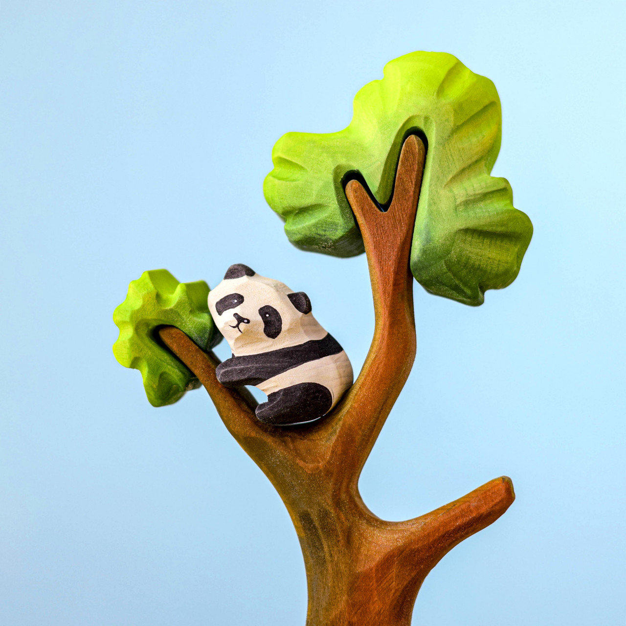 Panda Bears Family and Tree SET | Charming Wooden Toy Set | BumbuToys
