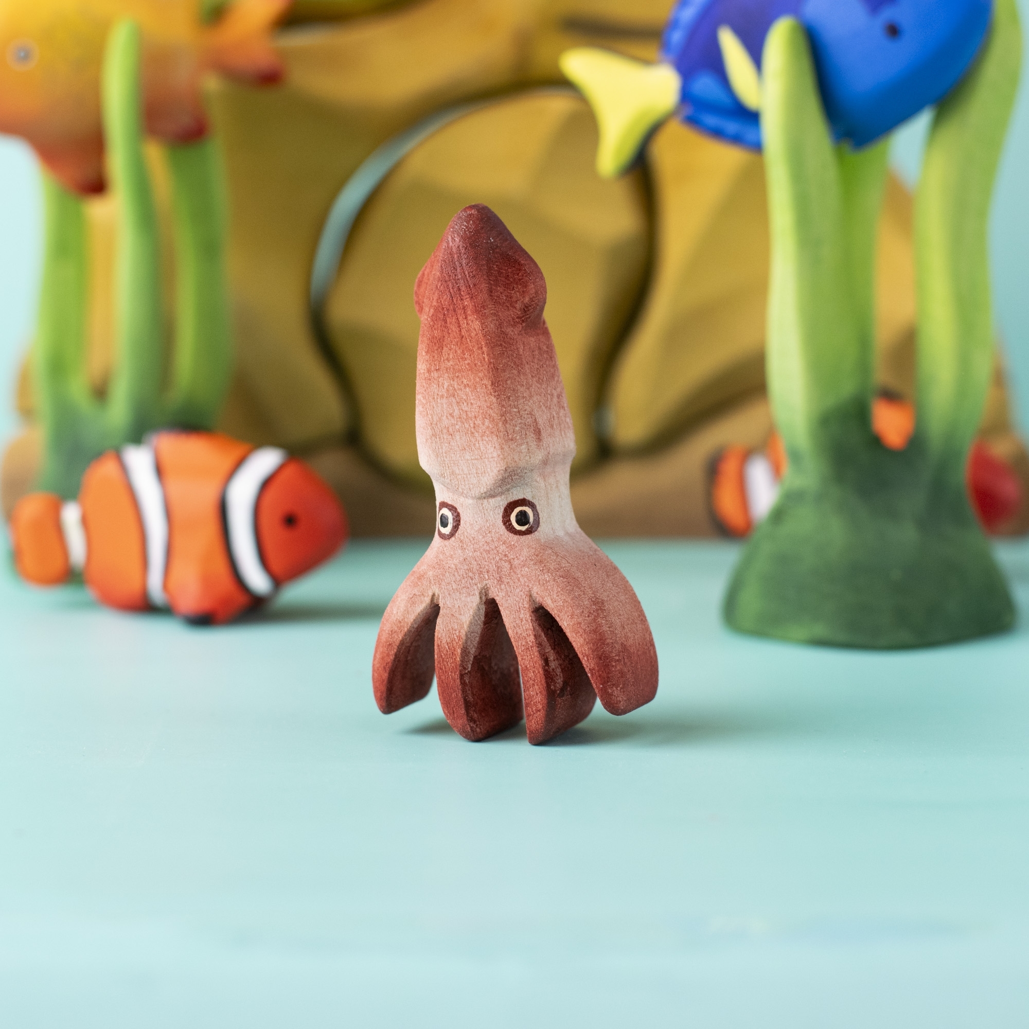 Handmade Squid Toy - Montessori & Waldorf Play | Bumbu Toys