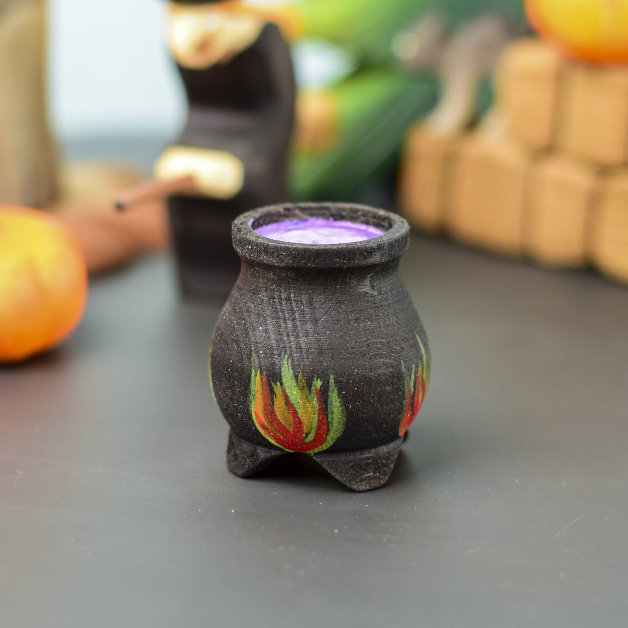 Handcrafted Wooden Witch's Cauldron - Eco-Friendly Montessori Toy ...