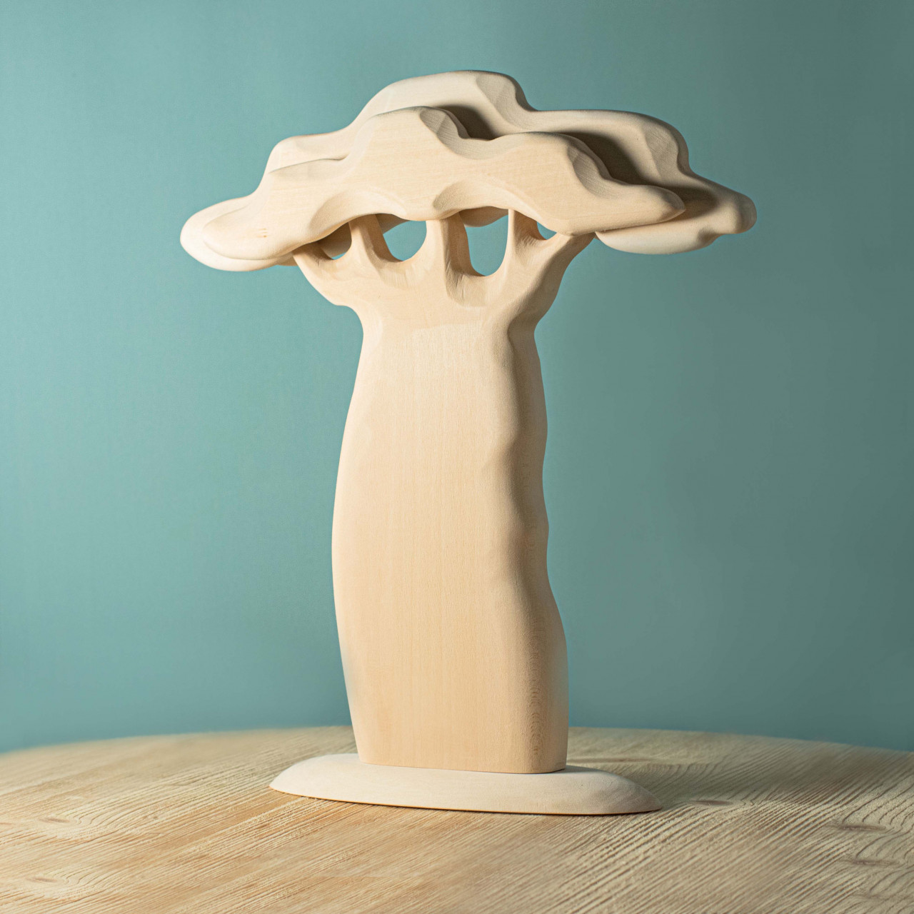 Baobab Thick Trunk Wooden Figure | BumbuToys' Natural Wonders Series