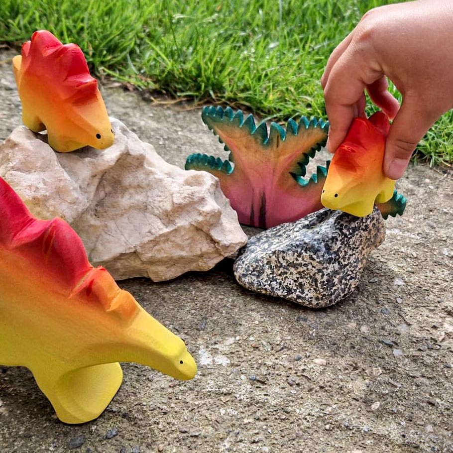 Handcrafted Stegosaurus Baby Dinosaur Toy | Eco-Friendly | BumbuToys