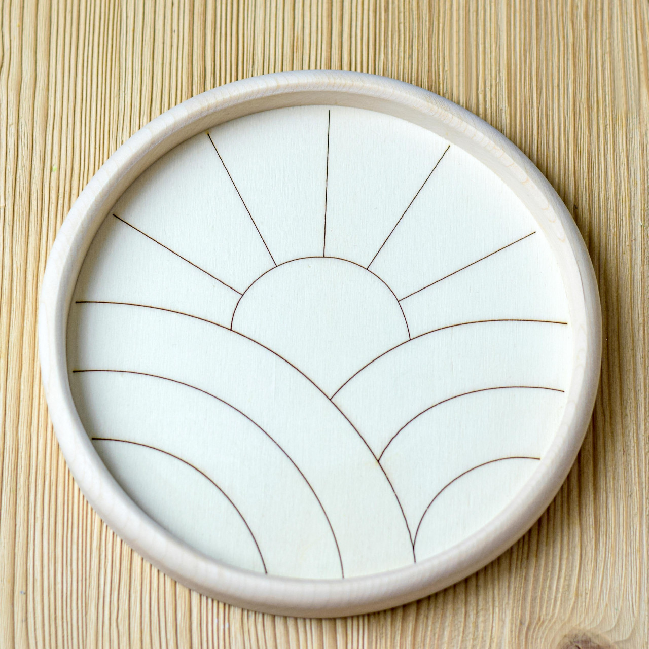 Round Puzzle Hill and Sun | Eco-Friendly Wooden Toy | BumbuToys
