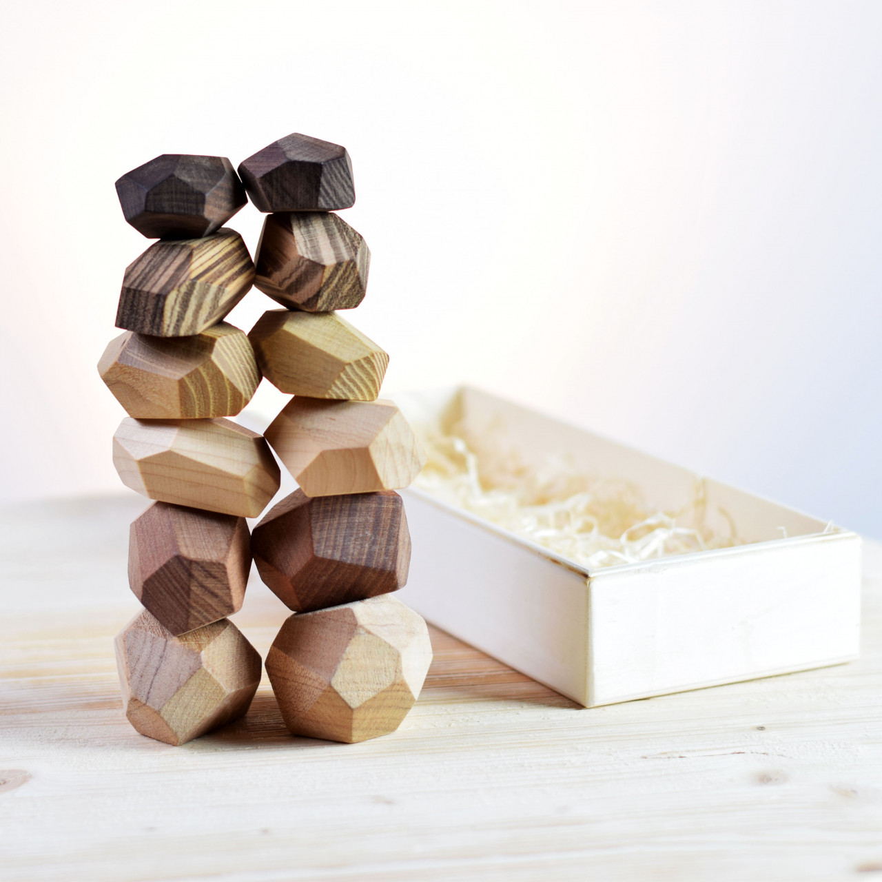 Tumi Ishi Blocks SET Exotic: Handcrafted Wooden Blocks for Limitless Play