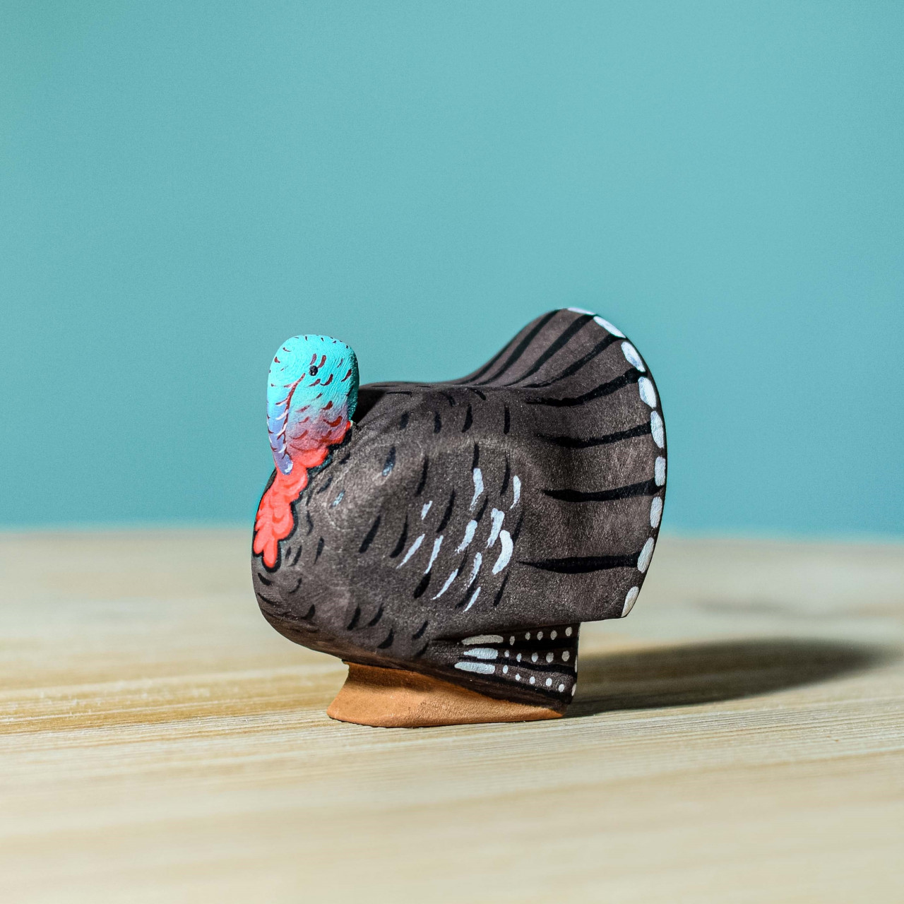 Handcrafted Turkey Figurine - Sustainable Art by BumbuToys