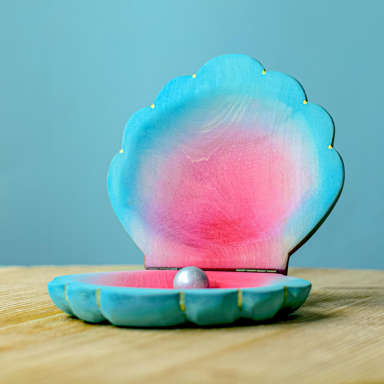 Big Shell with Pearl Wooden Toy | Eco-Friendly, Artisanal Sea ...