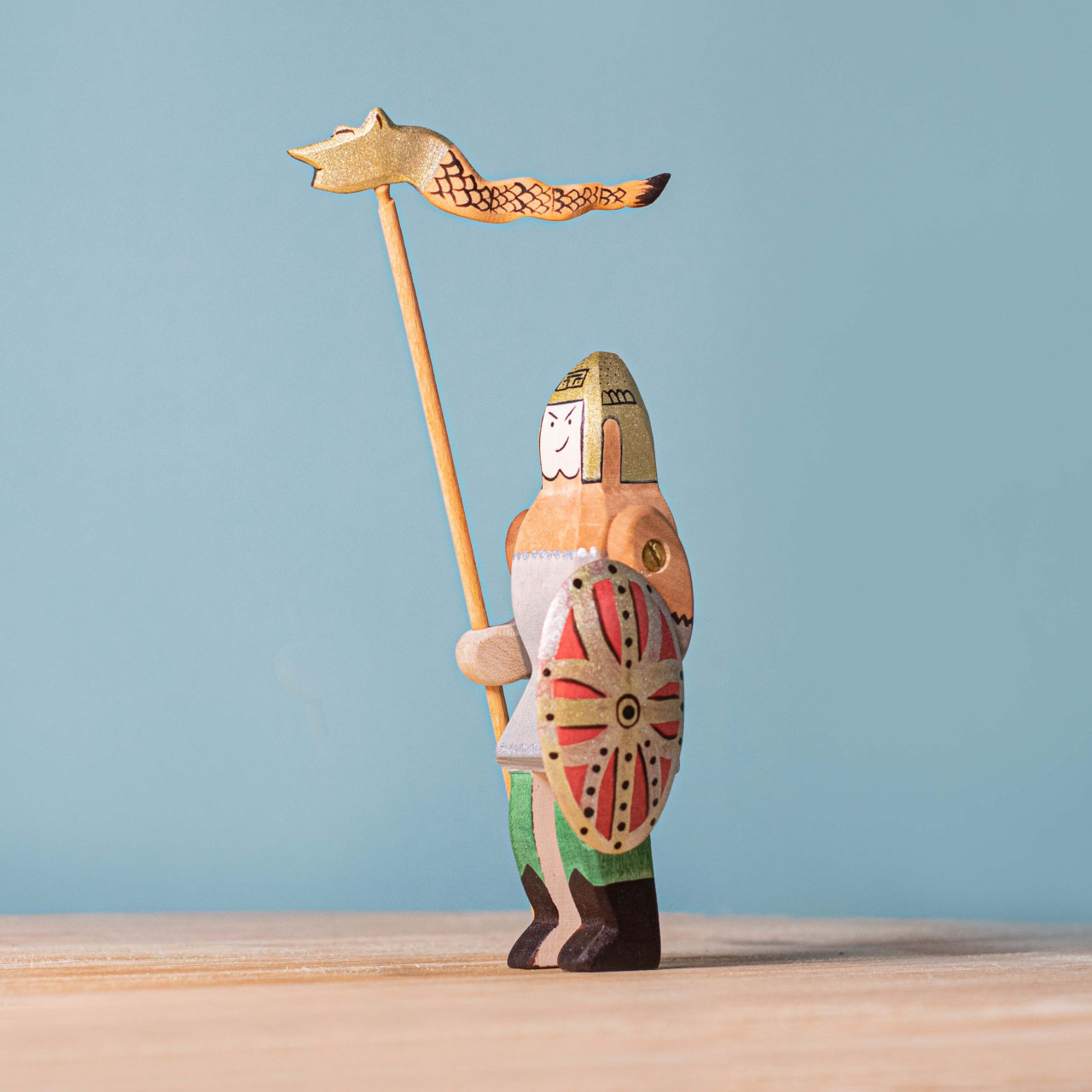 Dacian Knight, Spear, Shield & Dragon SET | Handcrafted Wooden Toys ...
