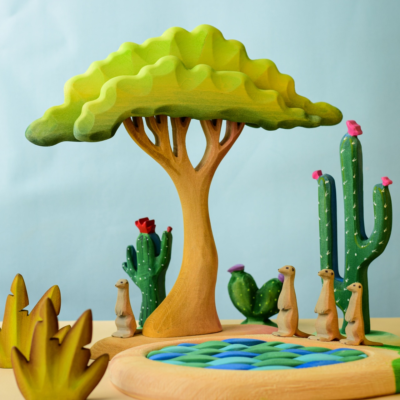 Large Acacia Tree Wooden Toy - Montessori & Waldorf Inspired Play ...
