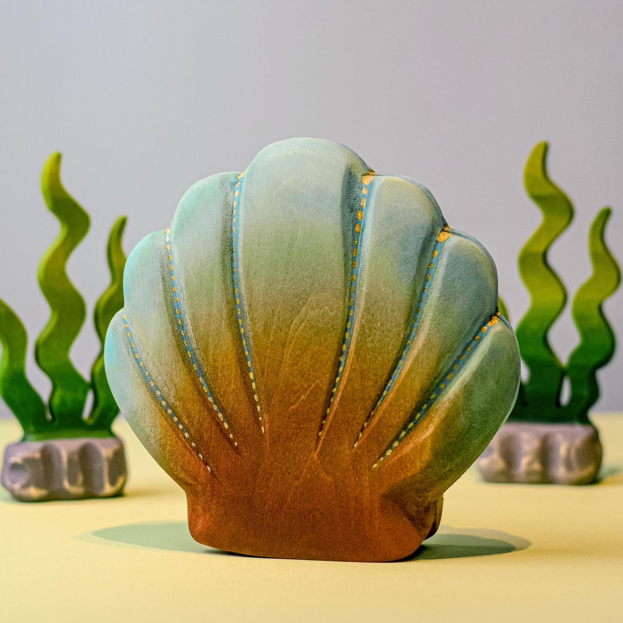 Shell and Mermaid Wooden Toy Set | Eco-Friendly, Handcrafted Adventure Play