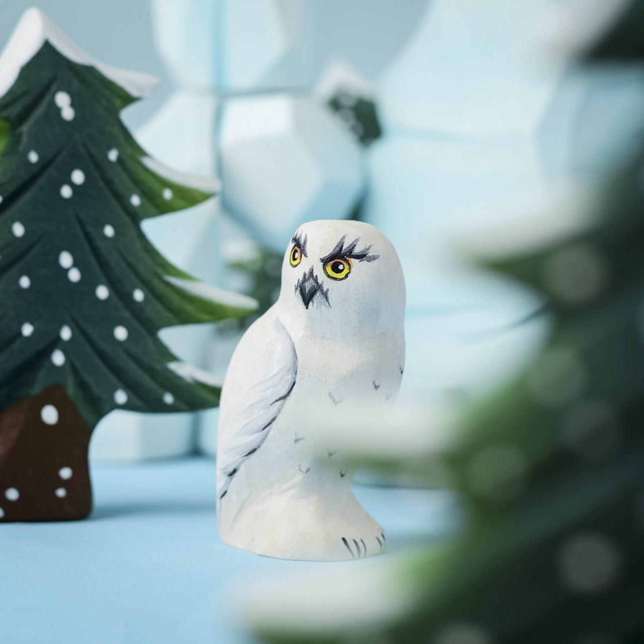 Snowy Owl - Handcrafted Eco-Friendly Montessori Toy | Bumbu Toys