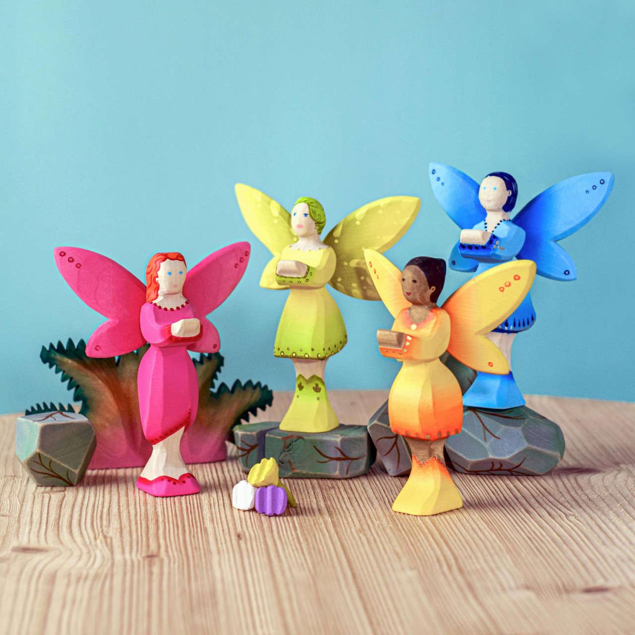 Sunflower Fairy Wooden Toy | Summer's Joy | Bumbutoys
