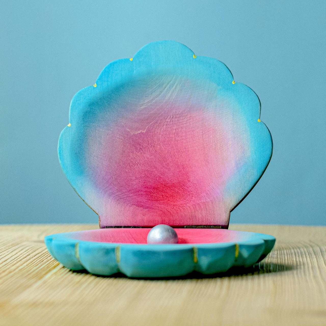 Big Shell with Pearl Wooden Toy | Eco-Friendly, Artisanal Sea ...