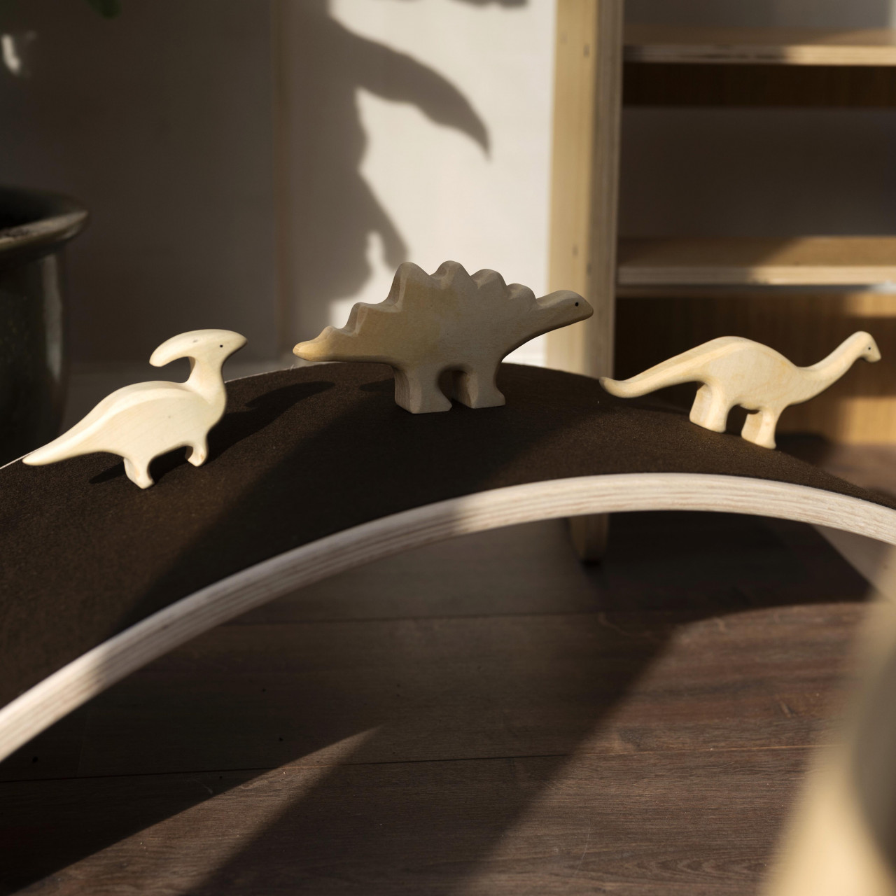 Handcrafted Wooden Brontosaurus Dinosaur Toy | BumbuToys