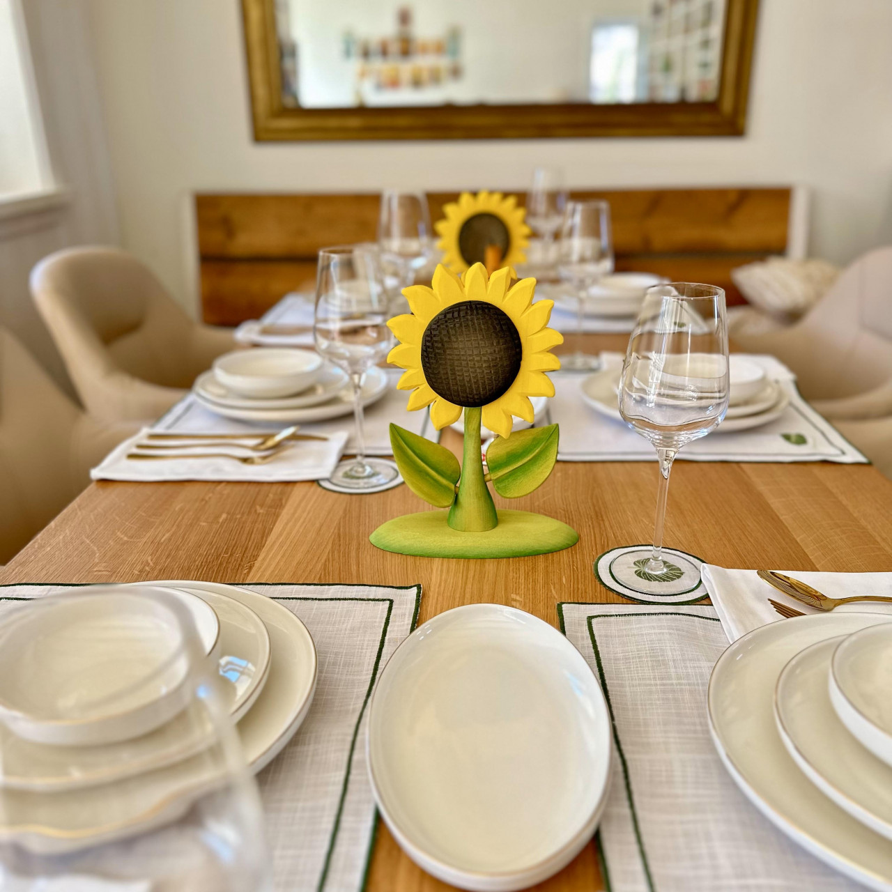 Large Wooden Sunflower | Handcrafted & Eco-Friendly | BumbuToys